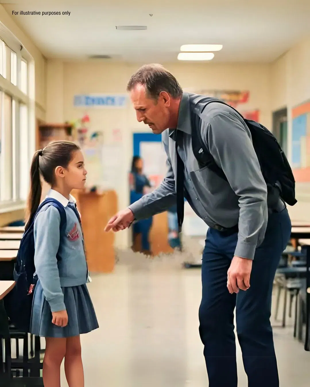 When 10-year-old Lily’s teacher, Mrs. Evans, saw her hesitate to leave ...