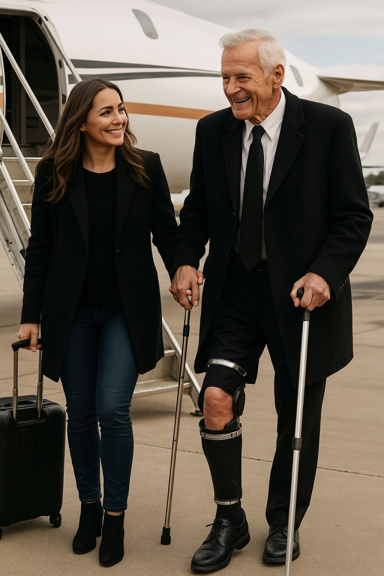 She missed her plane to help a man with a sore leg, not realizing that ...