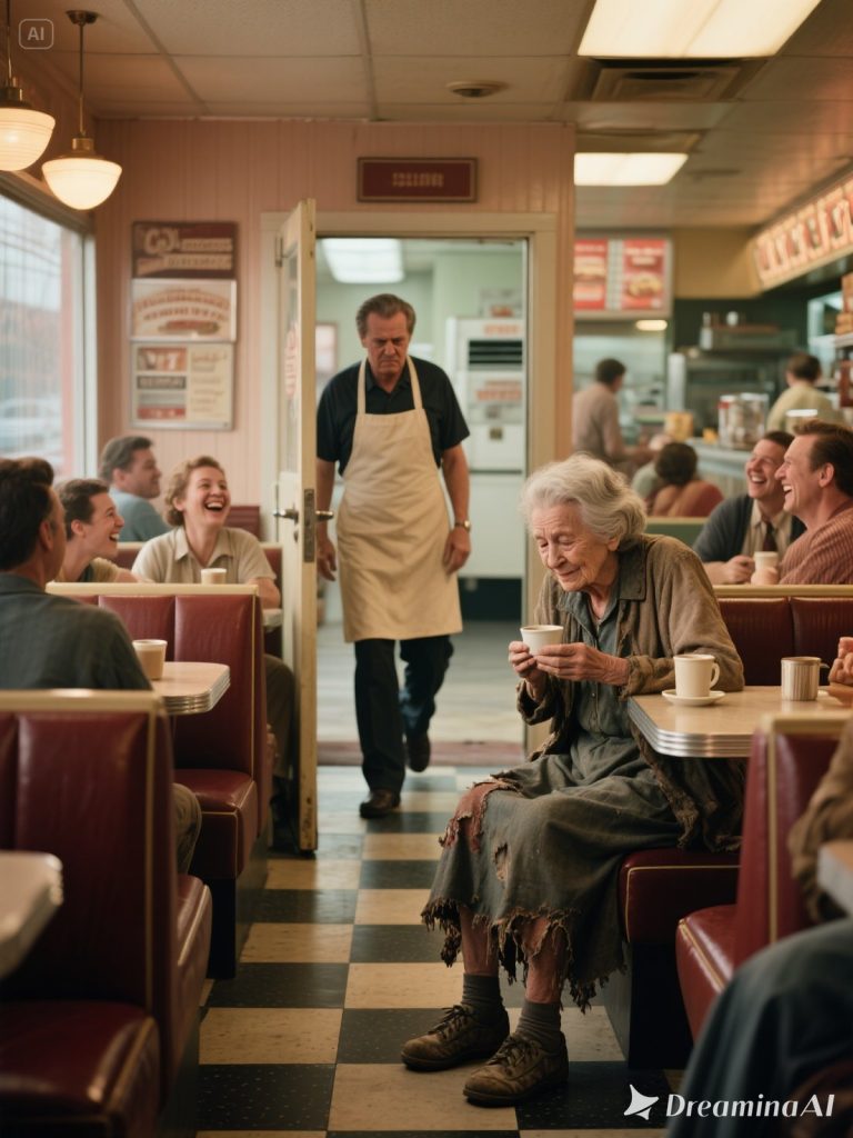 DINER CUSTOMERS LAUGHED AT THE OLD WOMAN IN TATTERED CLOTHES—UNTIL THE ...