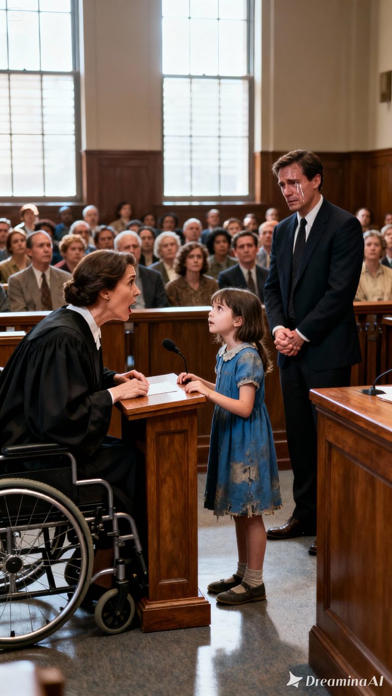 A Five-Year-Old Faced the Judge in a Wheelchair and Said, “Let My Dad ...