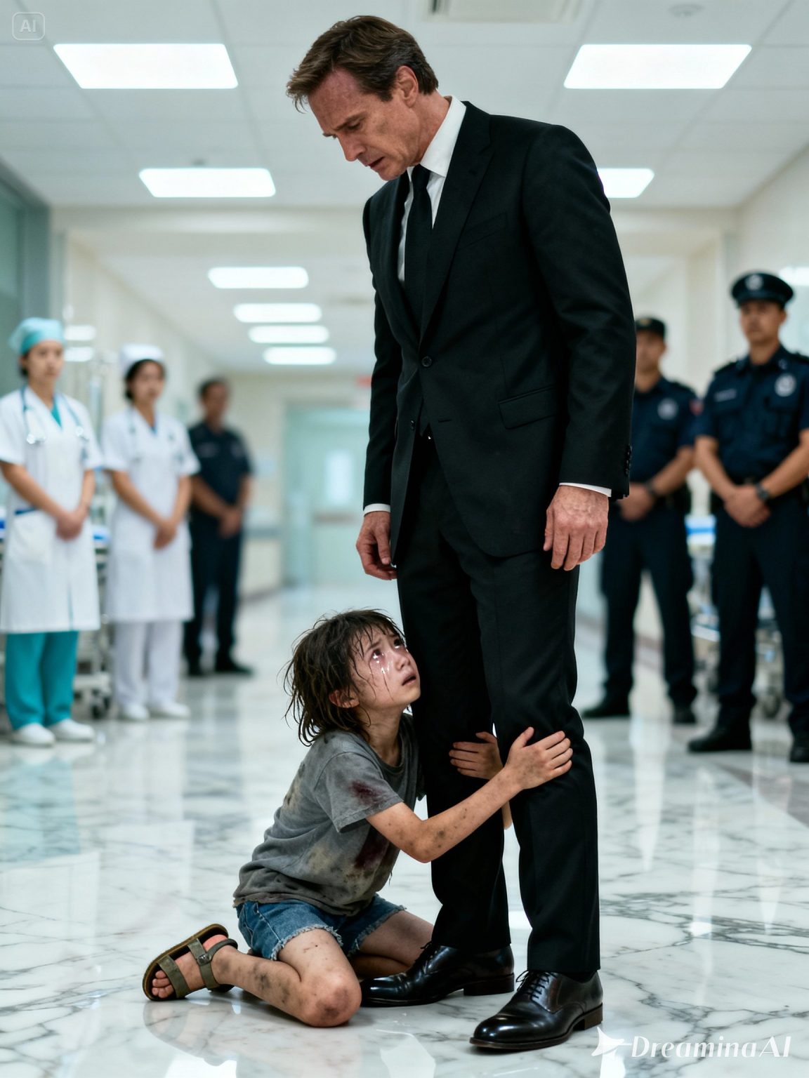 A 7-year-old girl begged a rich man for help, unaware he was the father ...