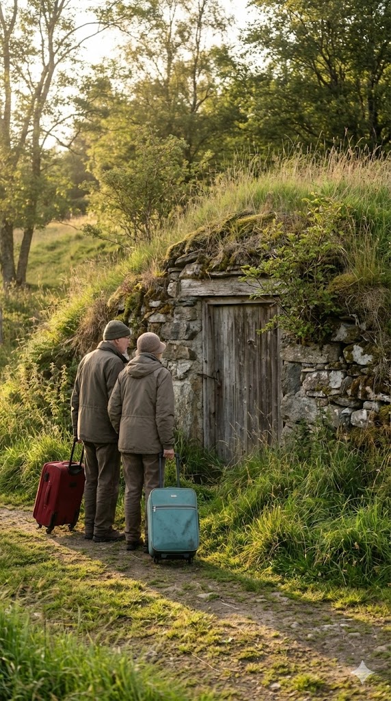 Abandoned by their children, they uncover a buried house… and what lay ...