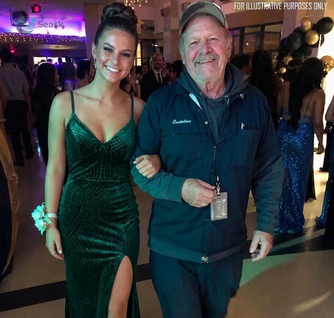 My daughter chose the school janitor to walk her at graduation instead ...