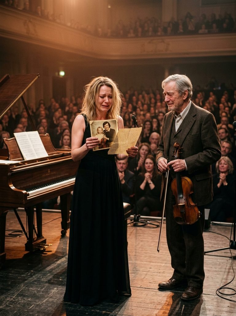 A famous pianist humiliated an old violinist and tried to force him off ...